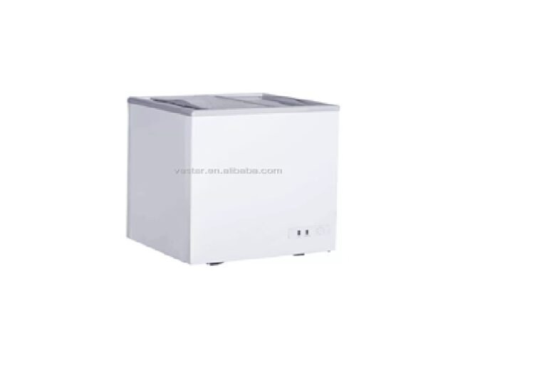 Double glass top doors horizontal deep chest freezer SD-100